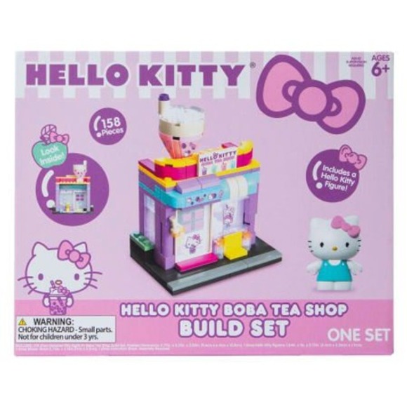 Hello Kitty | Toys | Hello Kitty Boba Tea Shop Build Set 58 Pieces ...